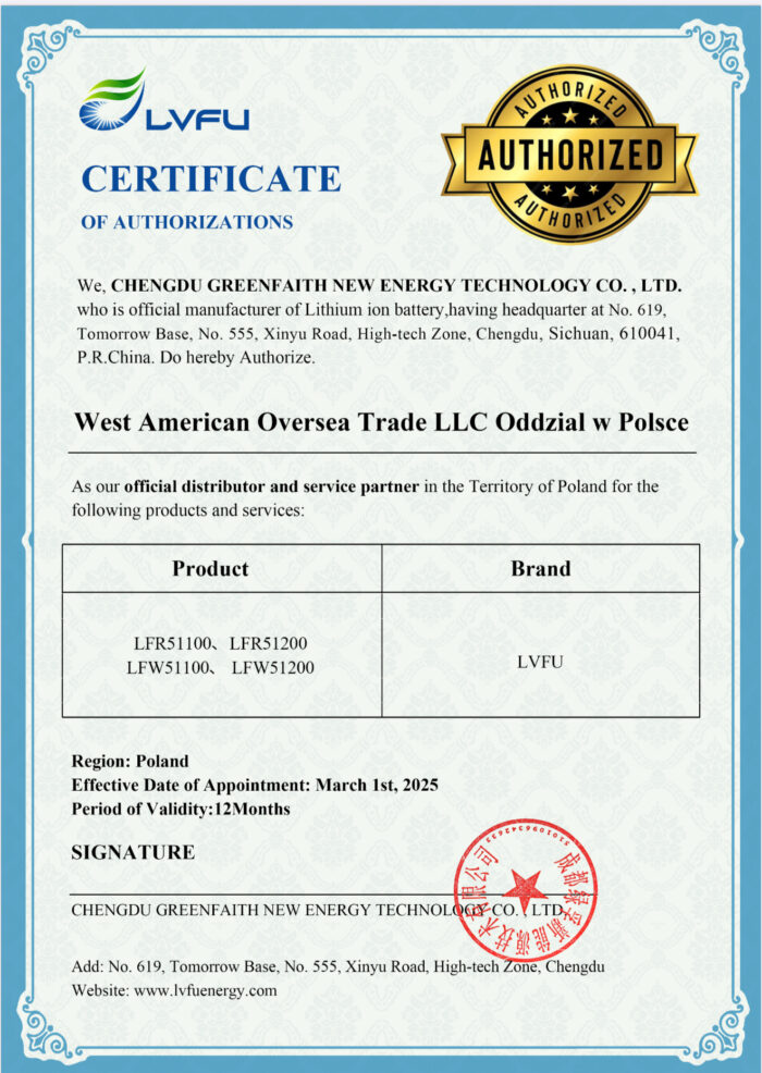 Magazyn energii, LVFU LiFePO4 51,2V 100Ah 5 kWh RACK, 5 lat gwarancji w ...